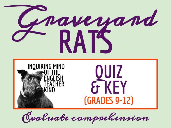 "The Graveyard Rats" by Henry Kuttner Quiz and Answer Key | Halloween ...