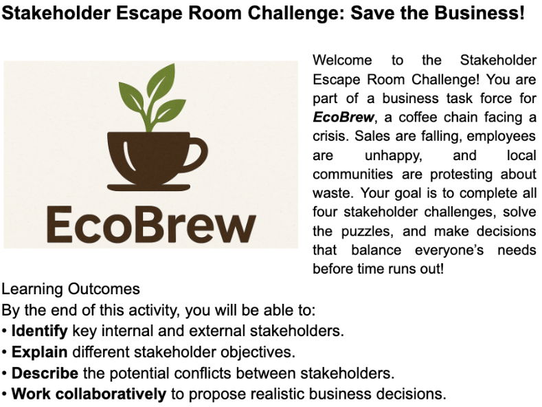 GCSE Business Studies - Stakeholders | Editable PowerPoint & Activities ...