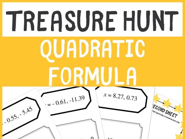 Algebra Treasure Hunts | Teaching Resources