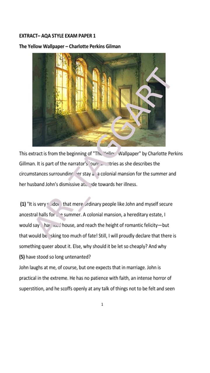 GILMAN - COMPLETE AQA GCSE ENGLISH PAPER 1 + MODEL ANSWERS : YELLOW ...