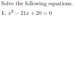 Factorising cubic polynomials and solving cubic equations worksheets ...