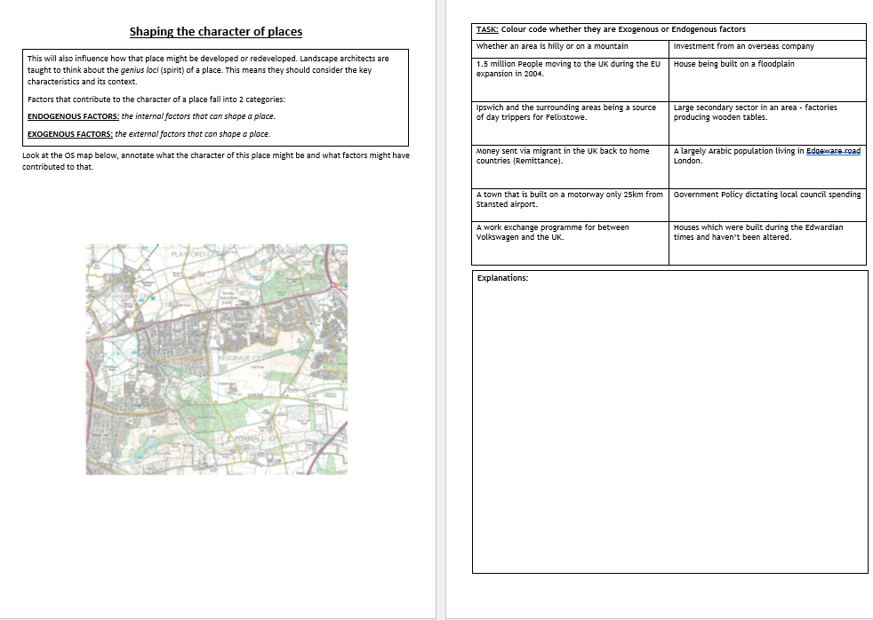 AQA A-LEVEL Changing Places - L5 How do local places change? (Lesson ...