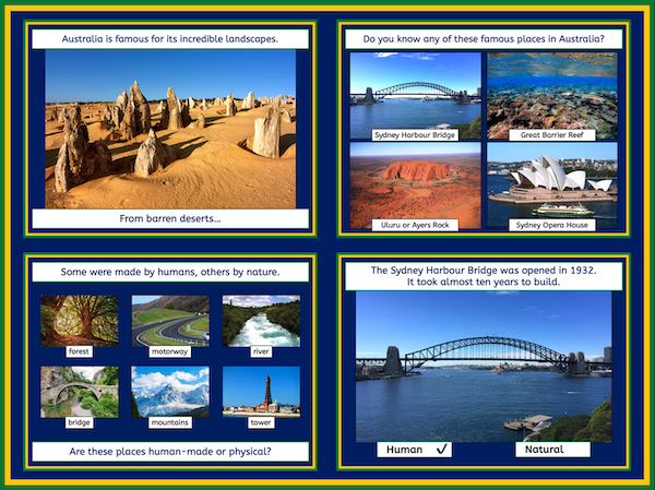 Identifying the human and physical features of Australia - KS1/KS2 ...