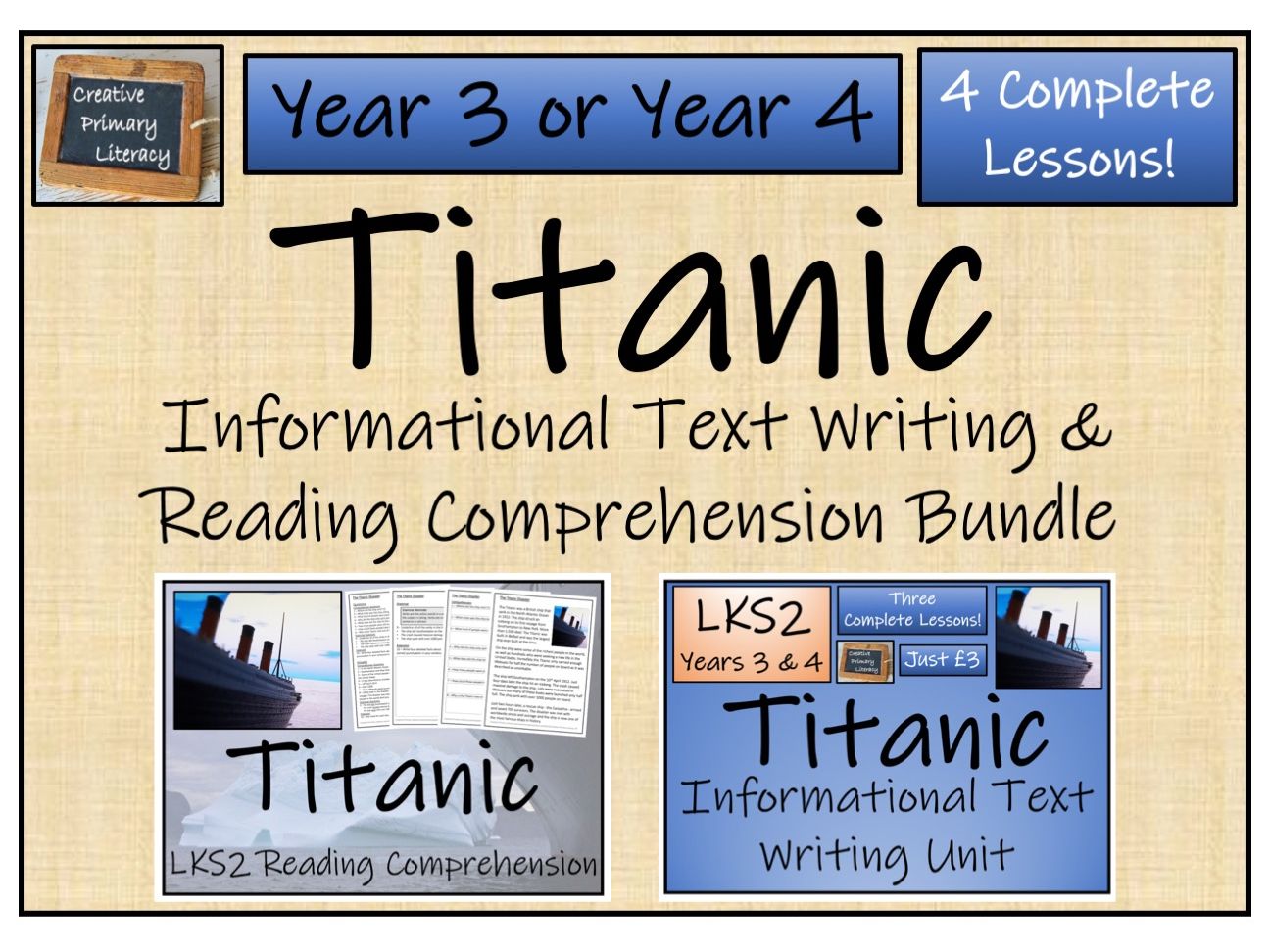LKS2 History - Titanic Reading Comprehension & Informational Text ...