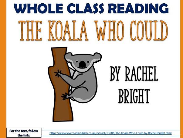 The Koala Who Could - Whole Class Reading Session! | Teaching Resources