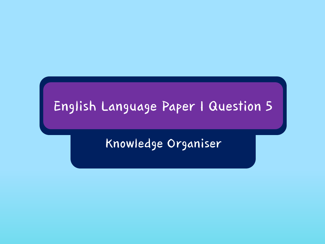 English language paper 1 question 5 narrative knowledge organiser ...