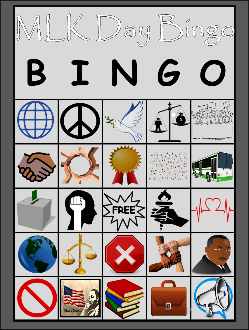 Martin Luther King Jr Bingo Game – MLK Day Classroom Activity with 24 ...