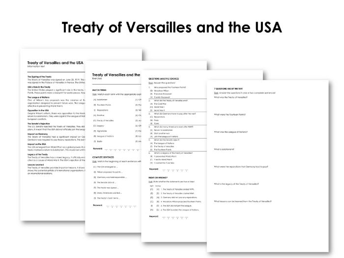 Treaty of Versailles and the USA | Teaching Resources