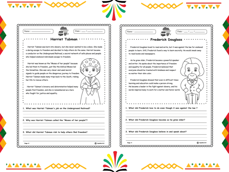 Black History Month Heroes : K-2 Reading Comprehension Passages ...