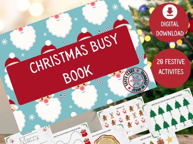 Christmas Busy Book – Printable Early Years Activity Pack | Teaching ...