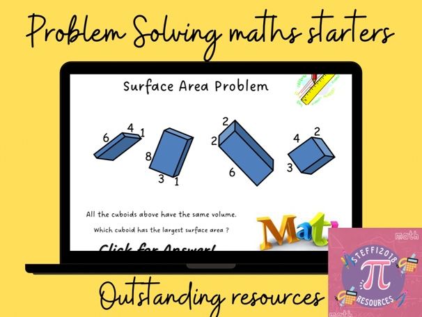 Maths Starter Problem Solving Challenges Teaching Resources