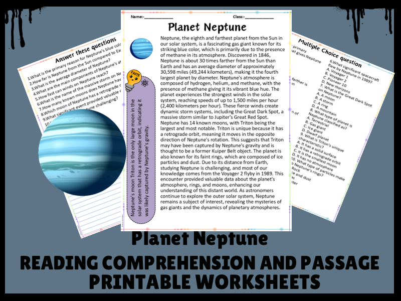 Exploring Neptune: Engaging Reading Passage with Thought-Provoking ...