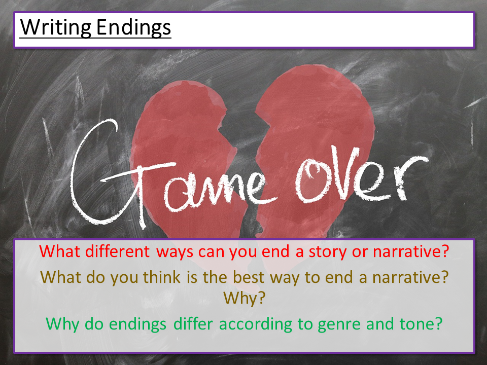 Creative Writing Endings Teaching Resources
