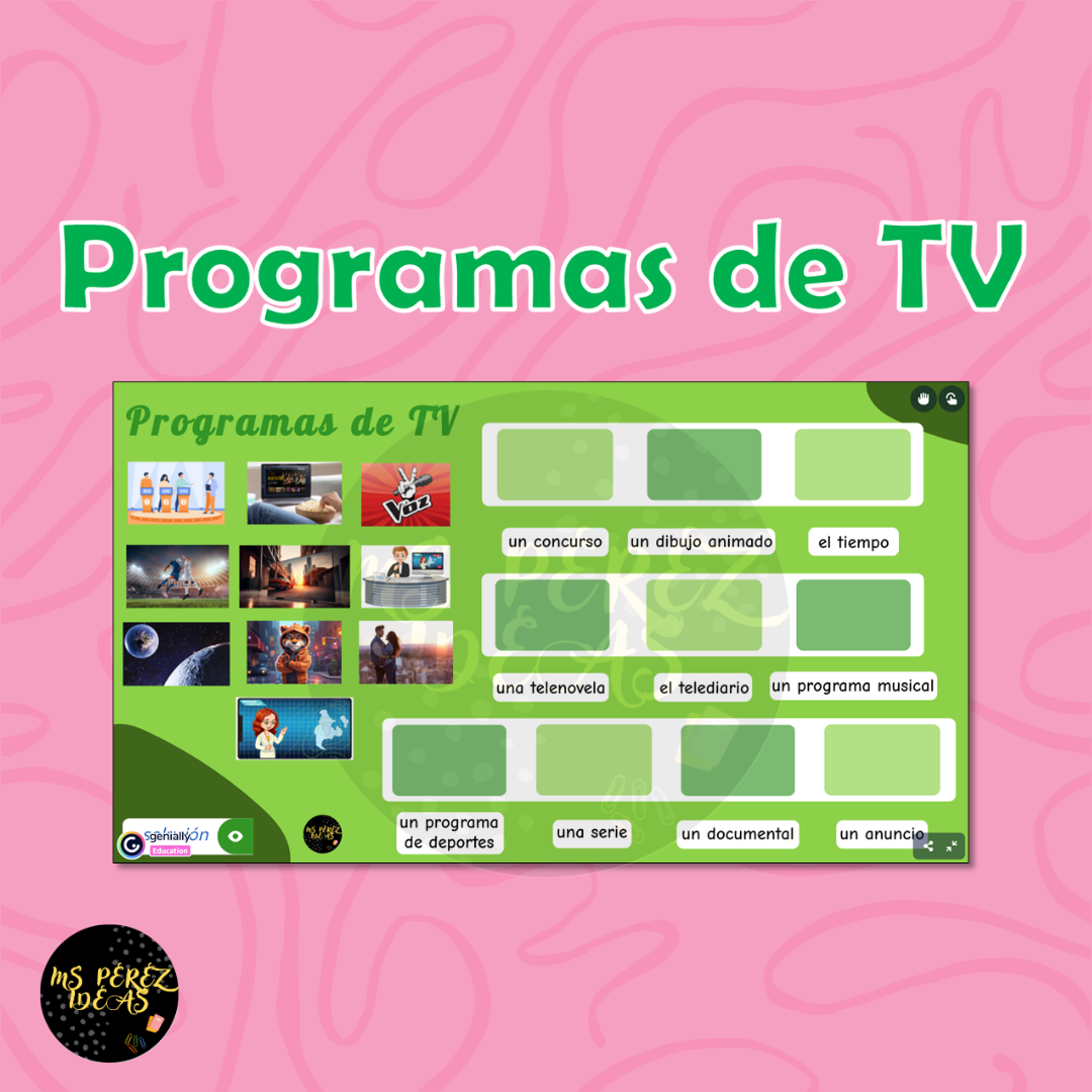 Programas TV- Interactive vocab | Teaching Resources