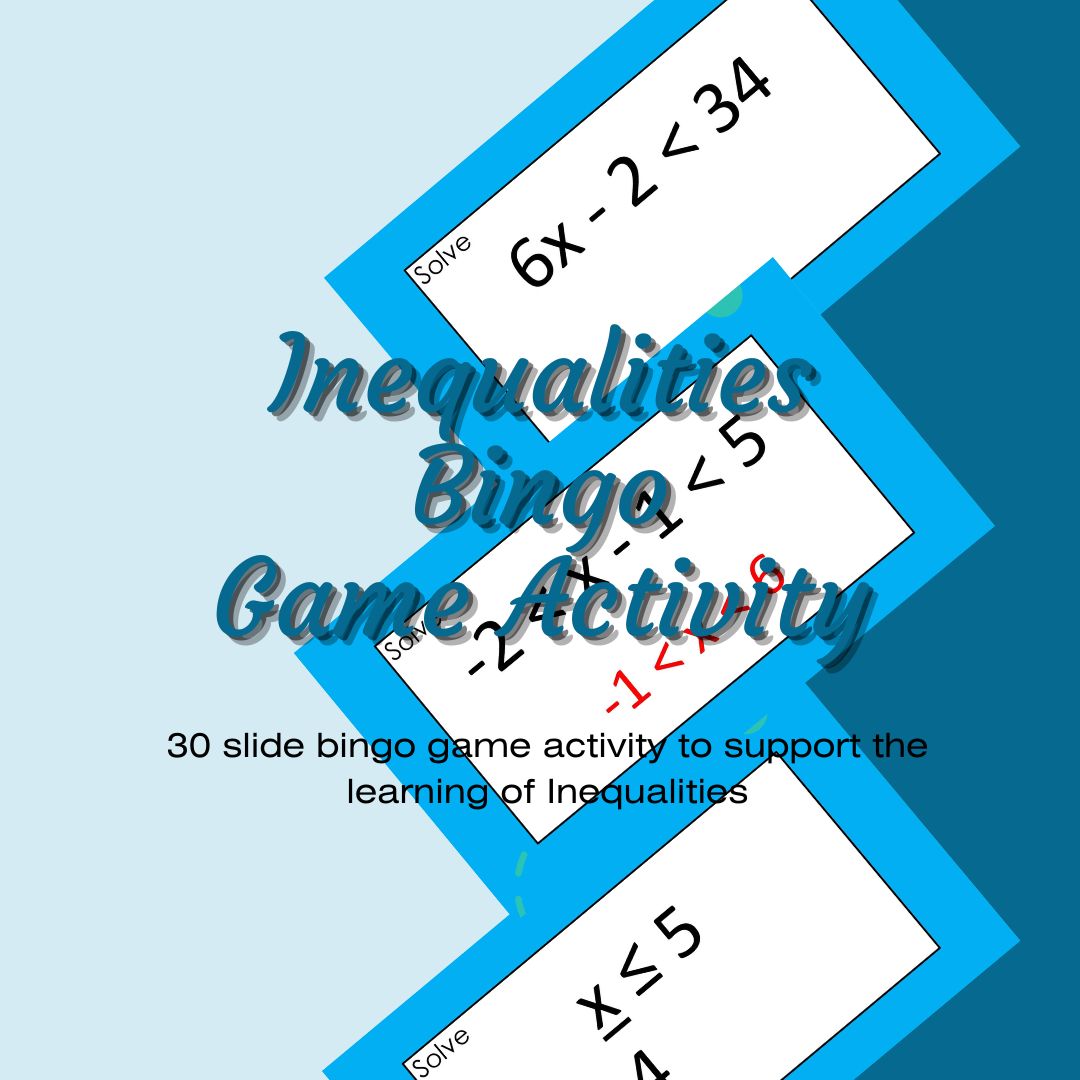 Inequalities Algebra Maths Bingo Game Activity | Teaching Resources