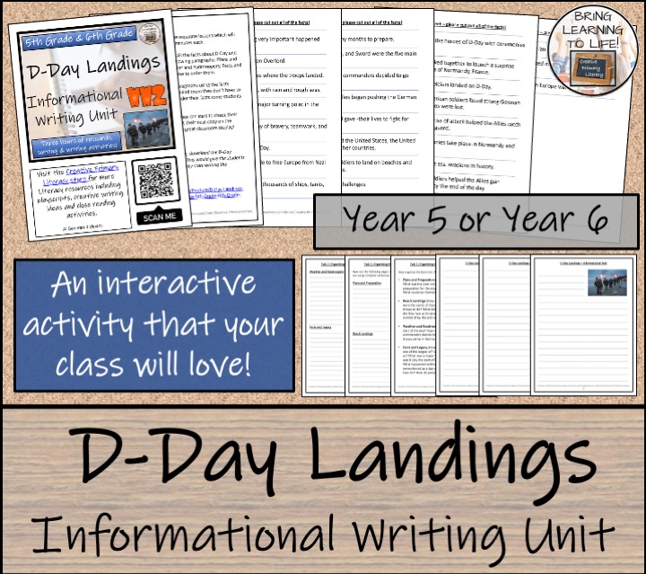 D-Day Landings Informational Writing Unit | Year 5 or Year 6 | Teaching ...