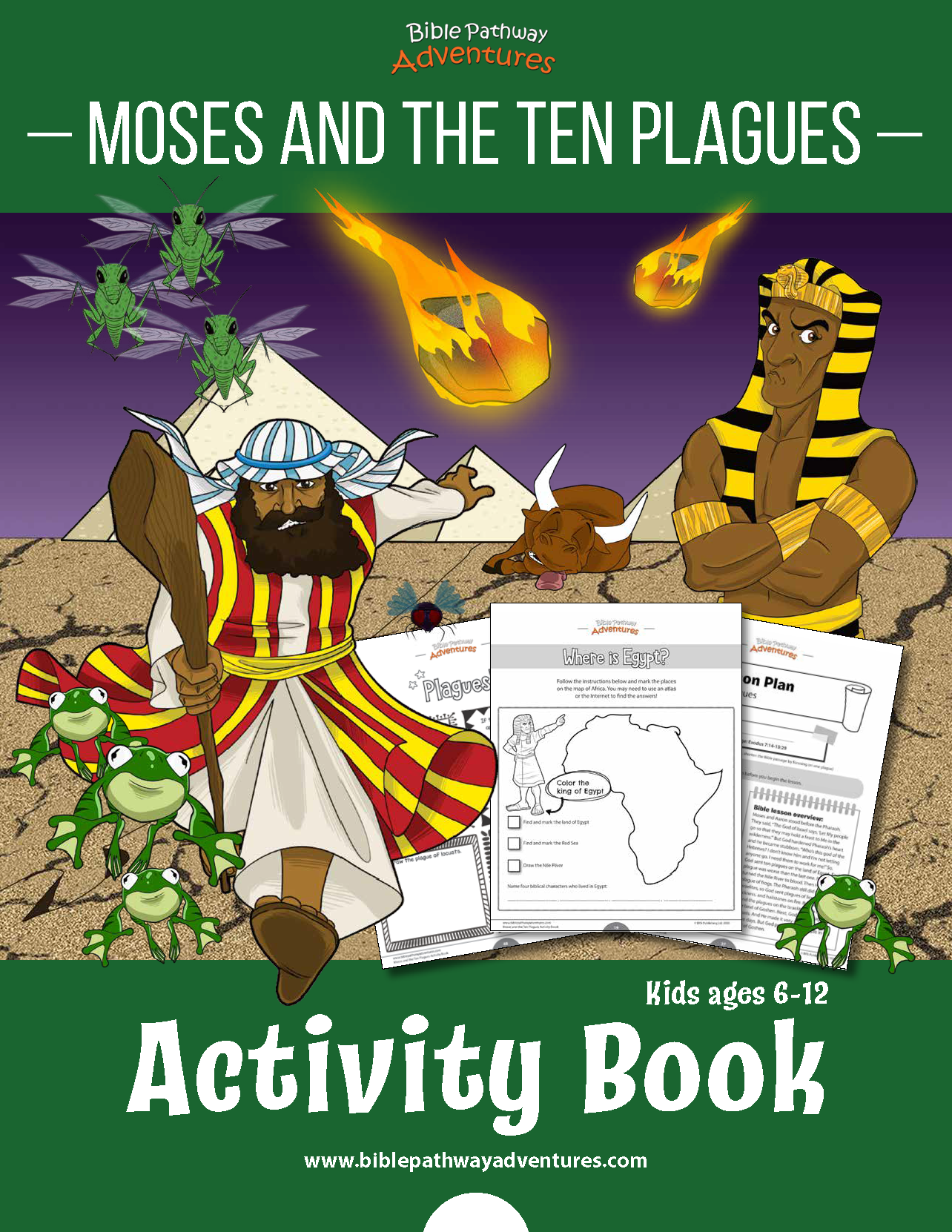 Moses and the Ten Plagues Activity Book and Lesson Plans | Teaching ...