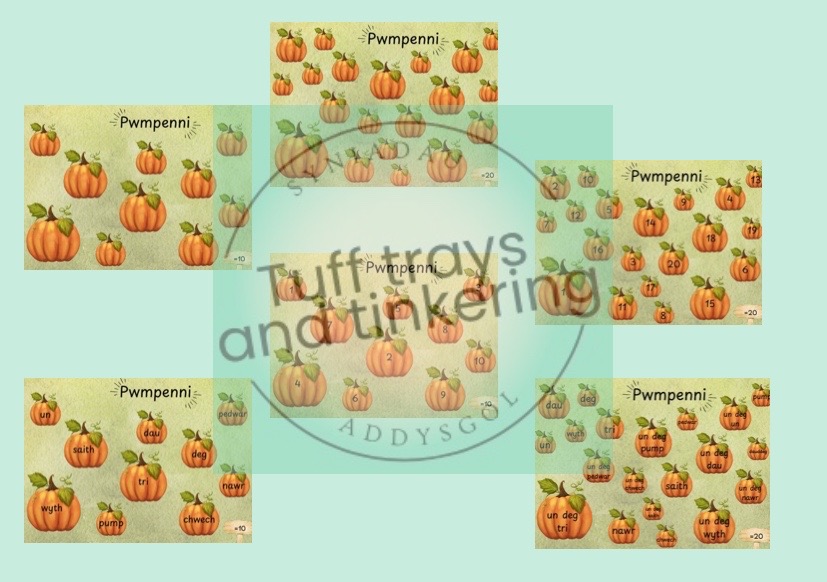 subitising maths pumpkins pompon hydref autumn curriculum for wales ...