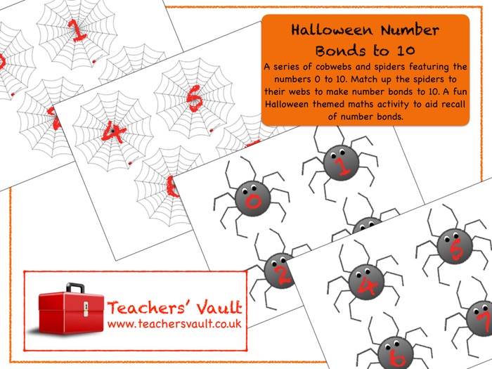 Halloween Number Bonds to 10 | Teaching Resources