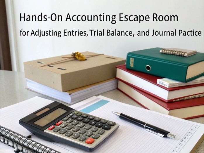 Hands-On Accounting Escape Room for Adjusting Entries, Trial Balance ...