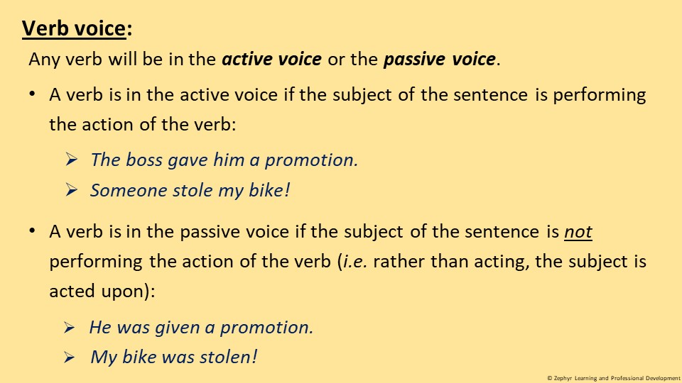 A Level English Language - Grammar - Verbs - tense, voice and aspect ...