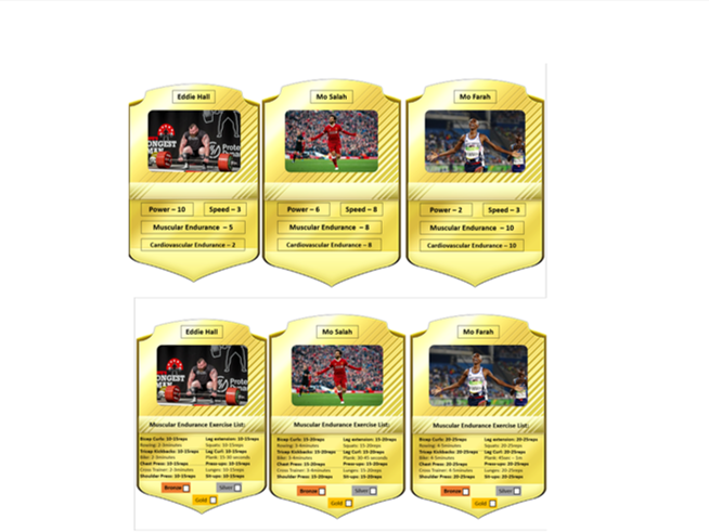 Ultimate Team Card Fitness Resource - Cardiovascular Endurance and ...