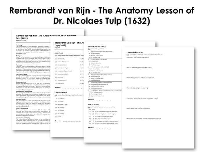 Rembrandt van Rijn - The Anatomy Lesson of Dr. Nicolaes Tulp (1632 ...