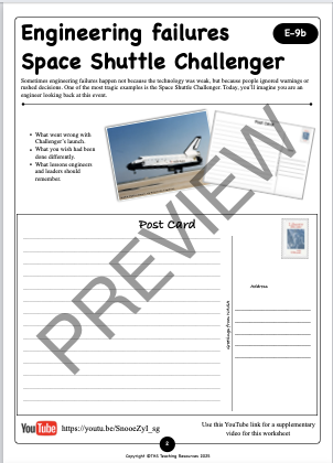 Engineering failures | Space Shuttle Challenger + Video | Teaching ...