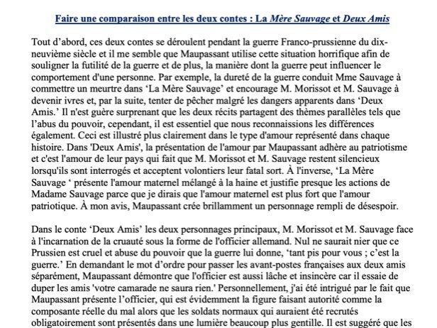 French A Level (AQA) Key Revision for Guy de Maupassant Boule de Suif ...