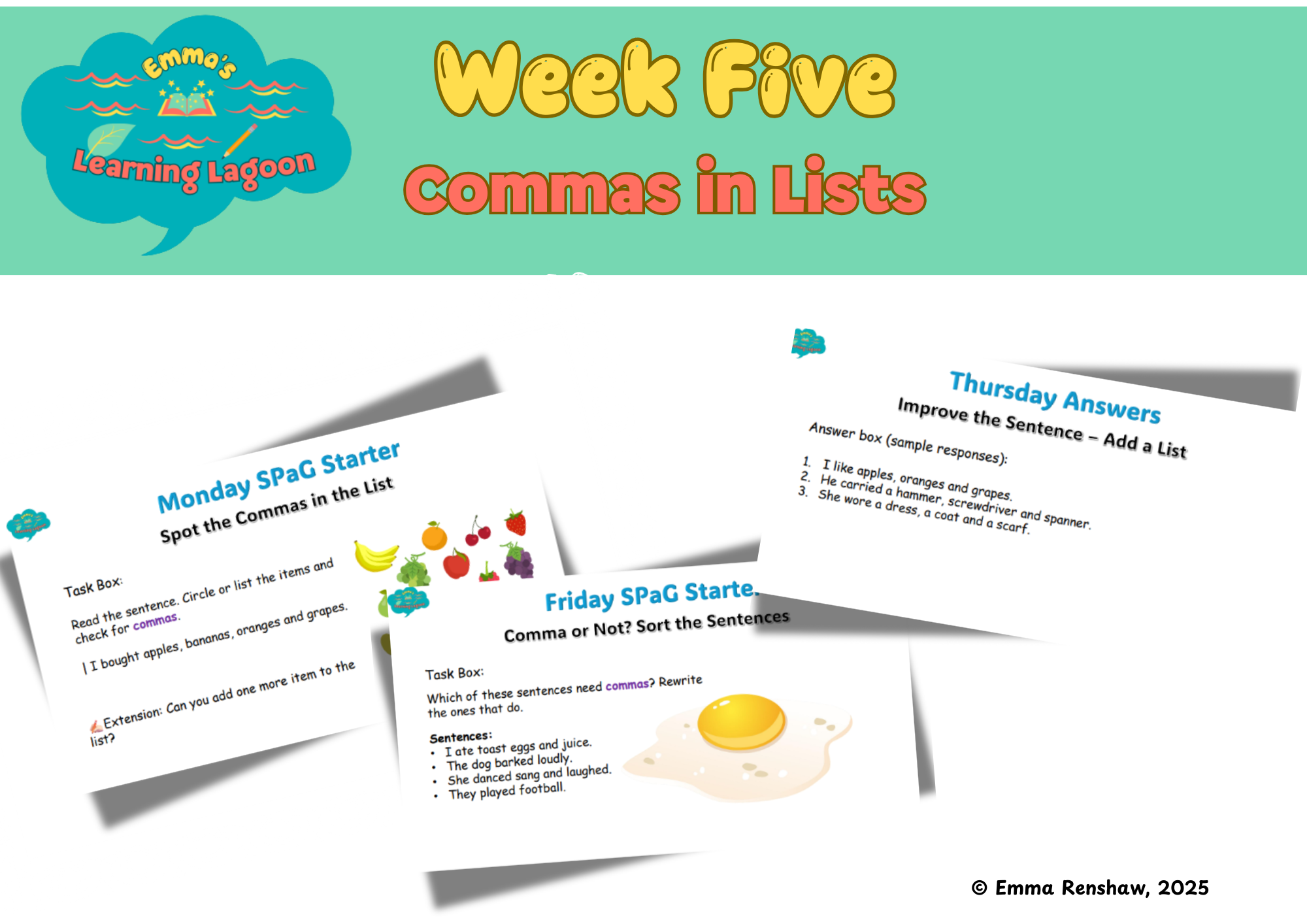 Year 3 SPaG Starters - 6 Week PPT Pack | Teaching Resources