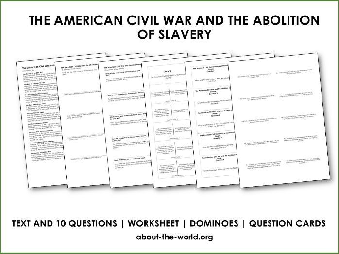 The American Civil War and the abolition of slavery | Teaching Resources