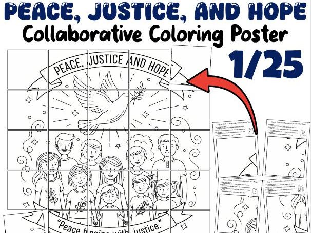 Peace, Justice, and Hope – Civil Rights Day Collaborative Coloring ...