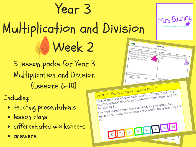 Year 3 Multiplication And Division Week 2 Teaching Resources Year 3 Multiplication And Division Week 2 Teaching Resources