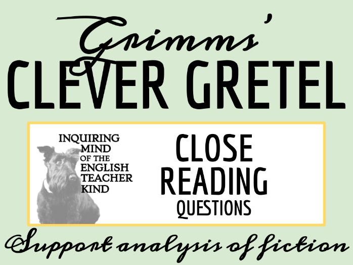 "Clever Gretel" by the Brothers Grimm Quiz and Close Reading Bundle ...