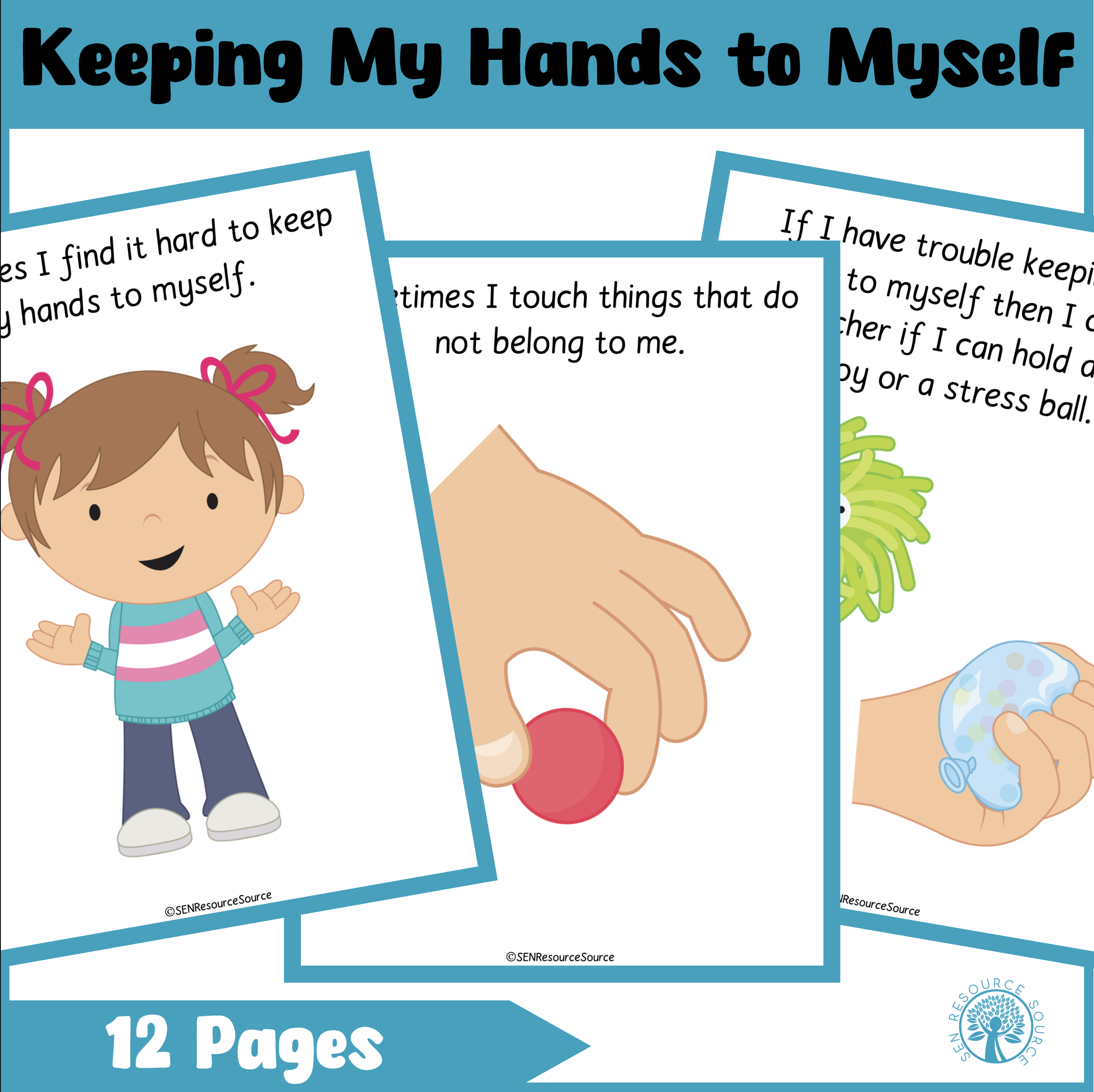 Keeping my hands to myself social story | Teaching Resources