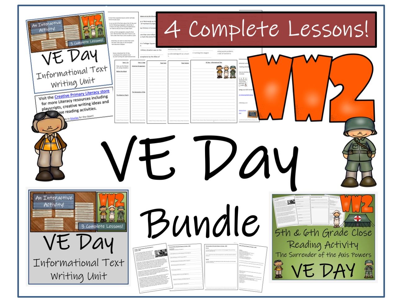 UKS2 History - VE Day Reading Comprehension & Informational Text ...