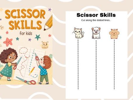 Scissor Skills Activity Book – 18 Cutting Practice Pages (EYFS & KS1 ...