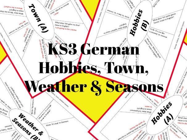 KS3 German Revision Clocks Worksheets | Teaching Resources