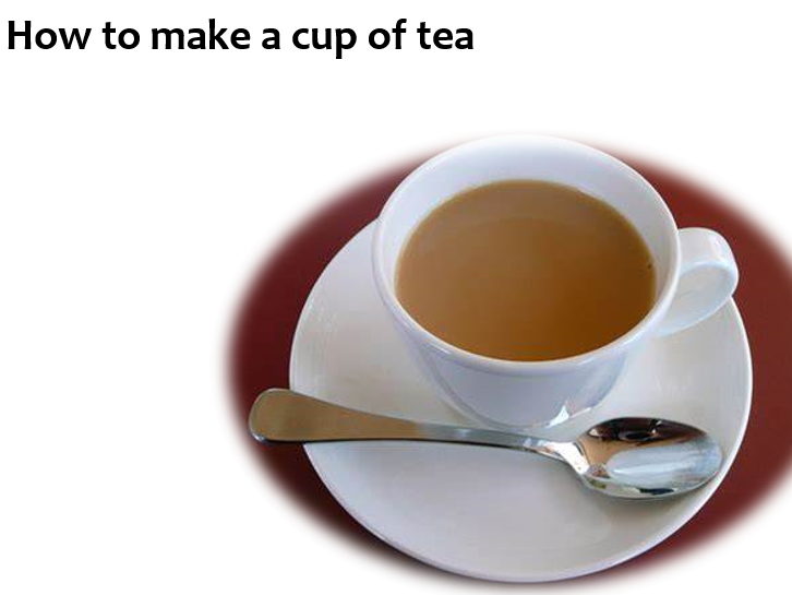 How To Make A Cup Of Tea Process Writing At Colin Fleming Blog