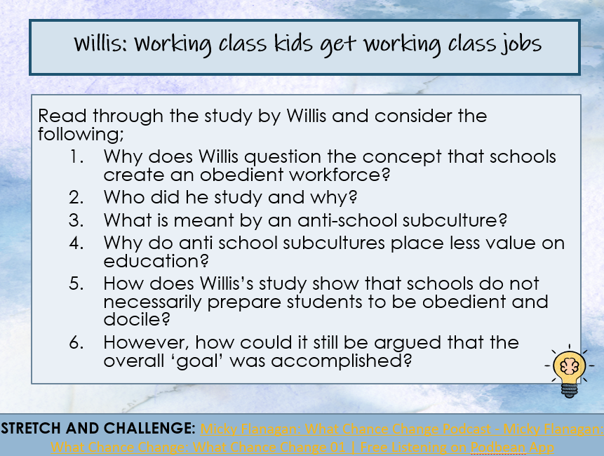 AQA A level Sociology - Education - The Role of Education - Complete ...