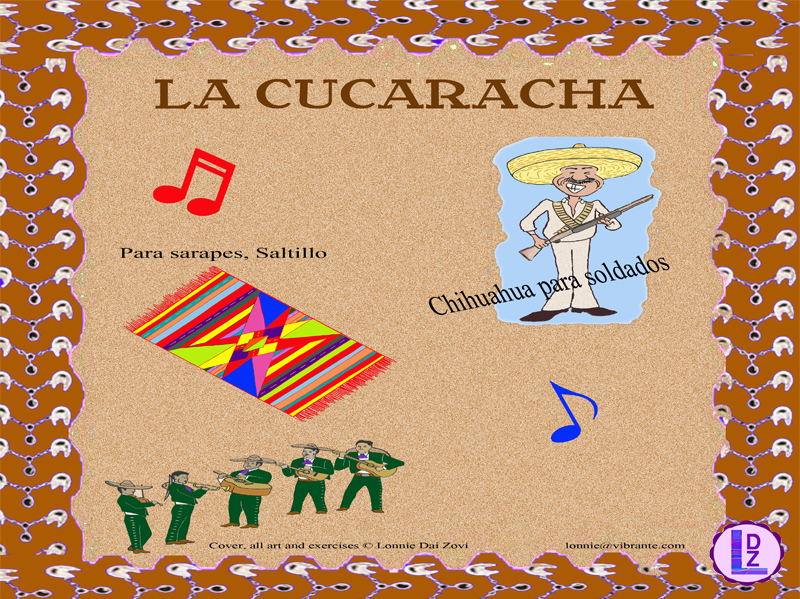 La Cucaracha - Mariachi Music (MP3), Worksheets, and Pictures to Learn ...