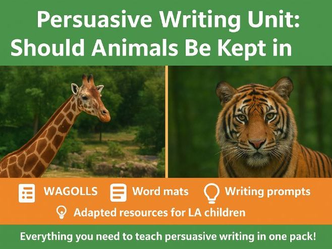 LKS2 unit - Persuasive Writing on Zoos | Teaching Resources