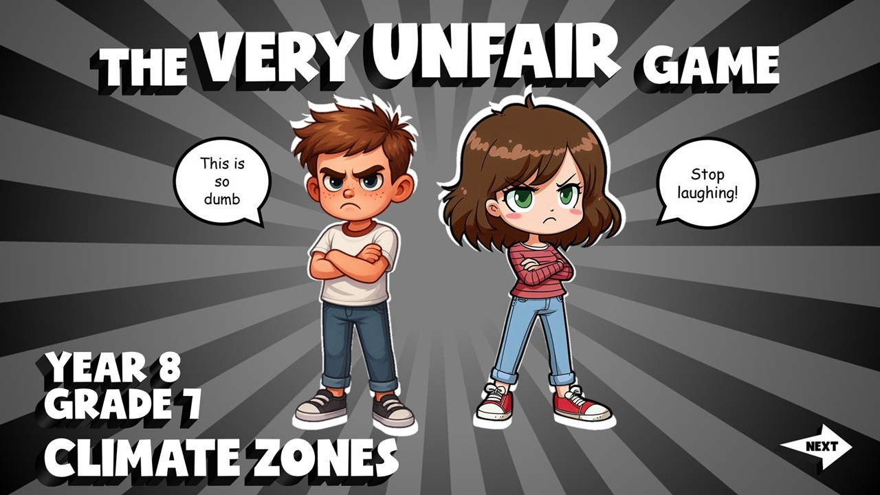 Climate Zones VERY UNFAIR GAME | No-Prep Year 8 Science Review Activity ...