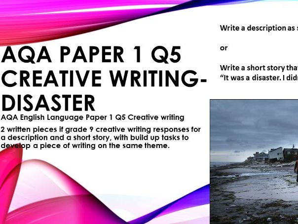 GCSE AQA English Lang Paper 1 Creative Writing 2x Grade 9 Writing 