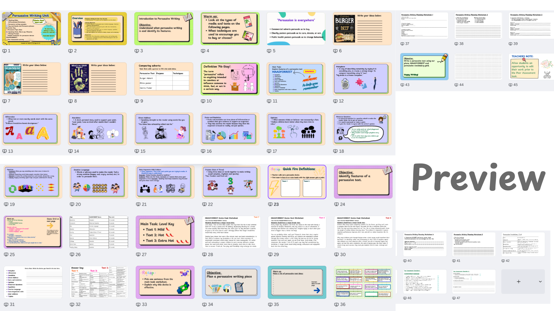 Persuasive Writing Made Easy, Power Pack: Teacher-Ready Slides ...