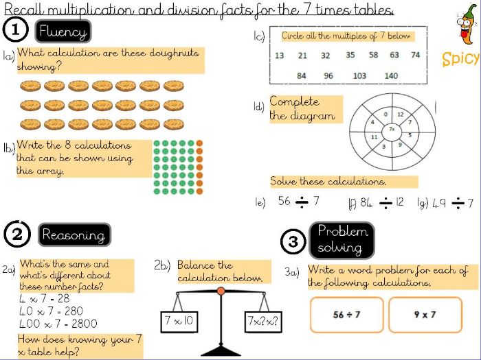 Multiplication And Division Recall Multiplication And Division Facts 