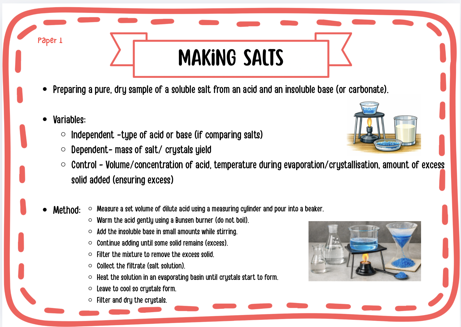 AQA GCSE Chemistry Required Practicals – Complete Revision (Combined ...