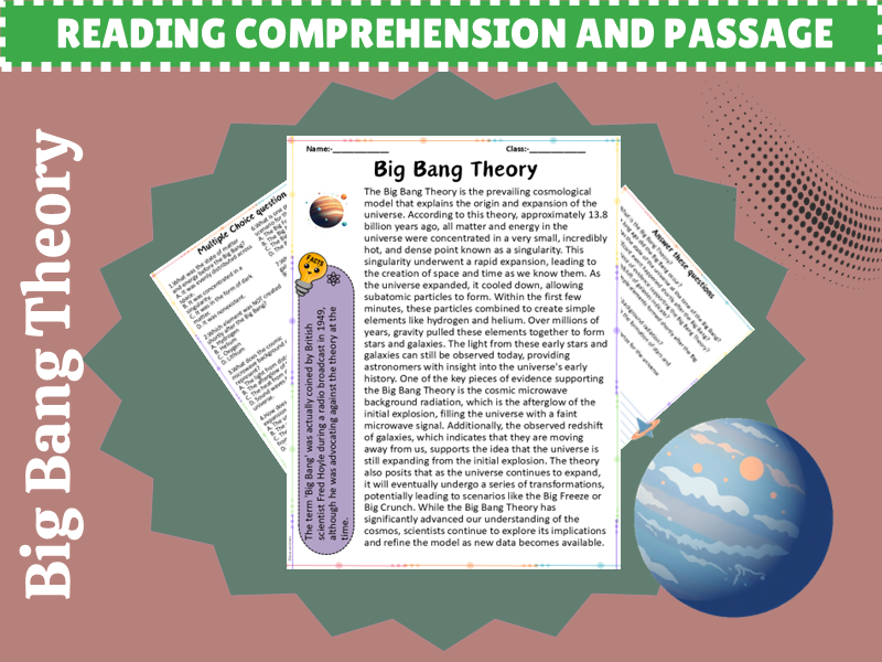 Understanding the Big Bang Theory: Reading Passage and Questions Guide ...
