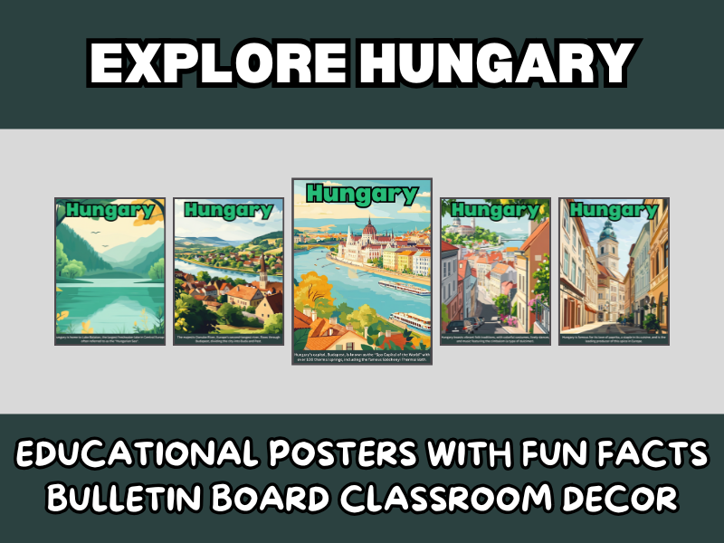 Explore Hungary Europe – Educational Posters with Fun Facts | Bulletin ...
