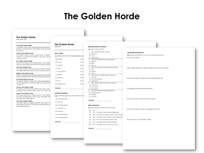 The Golden Horde | Teaching Resources